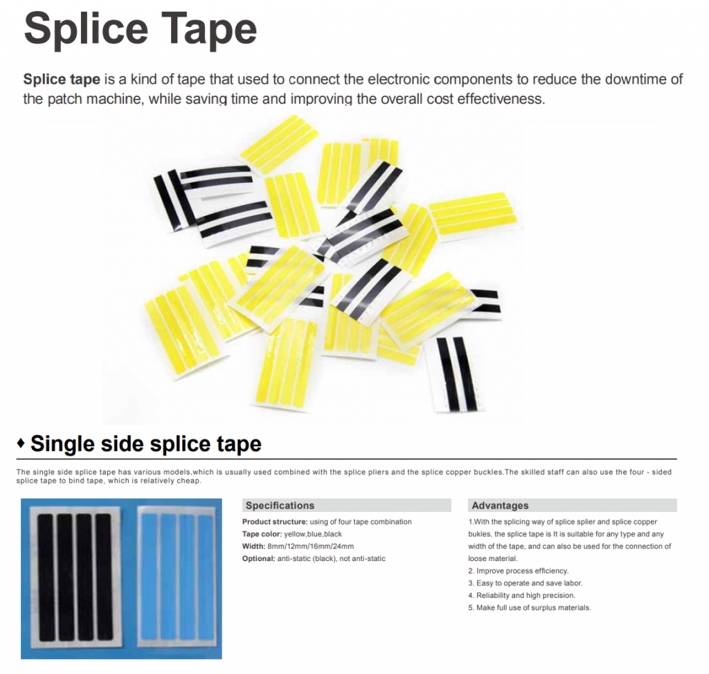 Splice Tape – JRPV Semicon Supplies Inc.