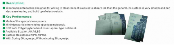 Cleanroom Notebook – JRPV Semicon Supplies Inc.